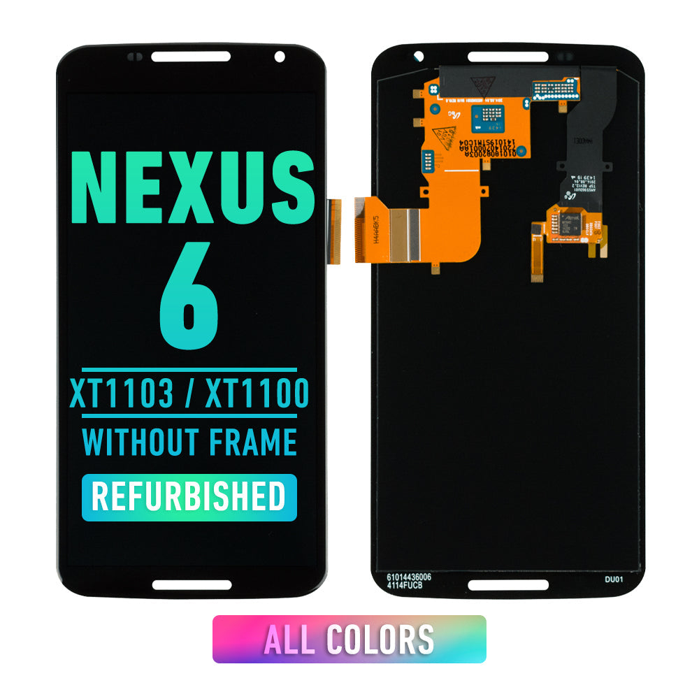 Nexus 6 LCD Screen Assembly Replacement Without Frame (Refurbished) (A