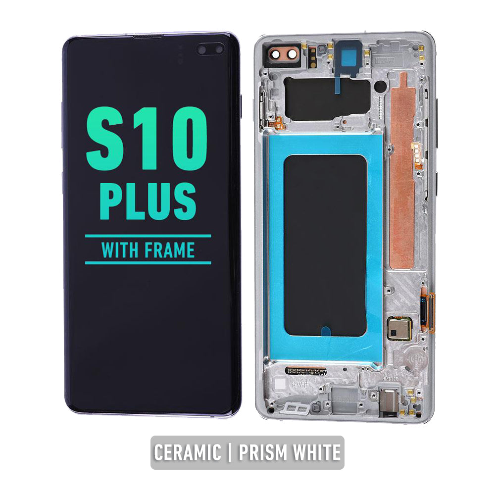 Samsung Galaxy S10 Plus OLED Screen Assembly Replacement With Frame (R