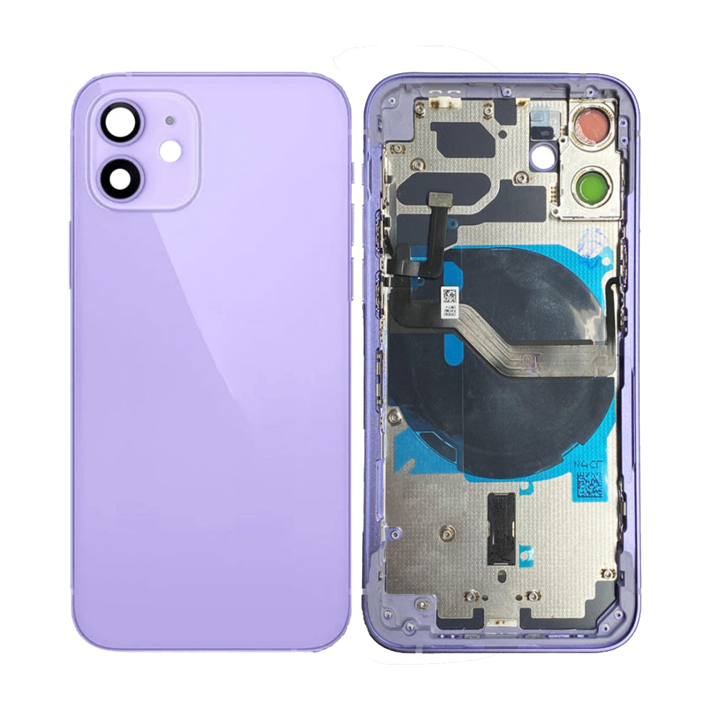 iPhone 12 Mini Housing & Back Cover Glass With Small Parts (No Logo)