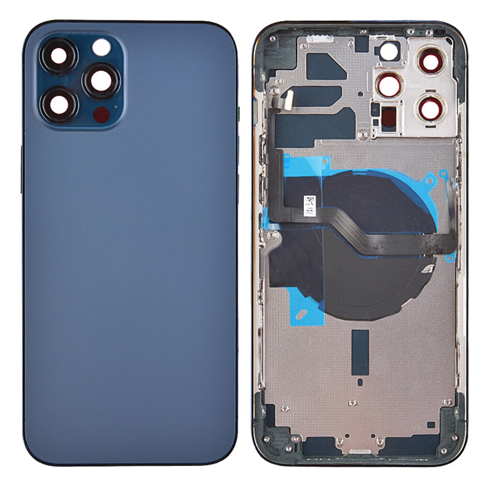 iPhone 12 Pro Housing & Back Cover Glass With Small Parts (No Logo) (A